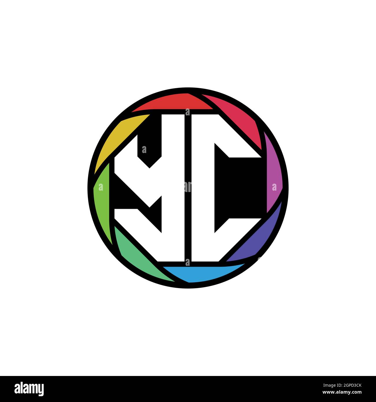 Yc monogram logo Stock Vector Images - Alamy