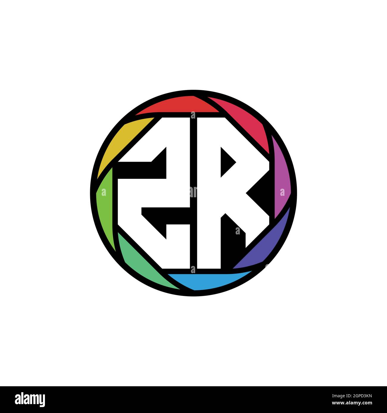 Zr monogram hi-res stock photography and images - Alamy