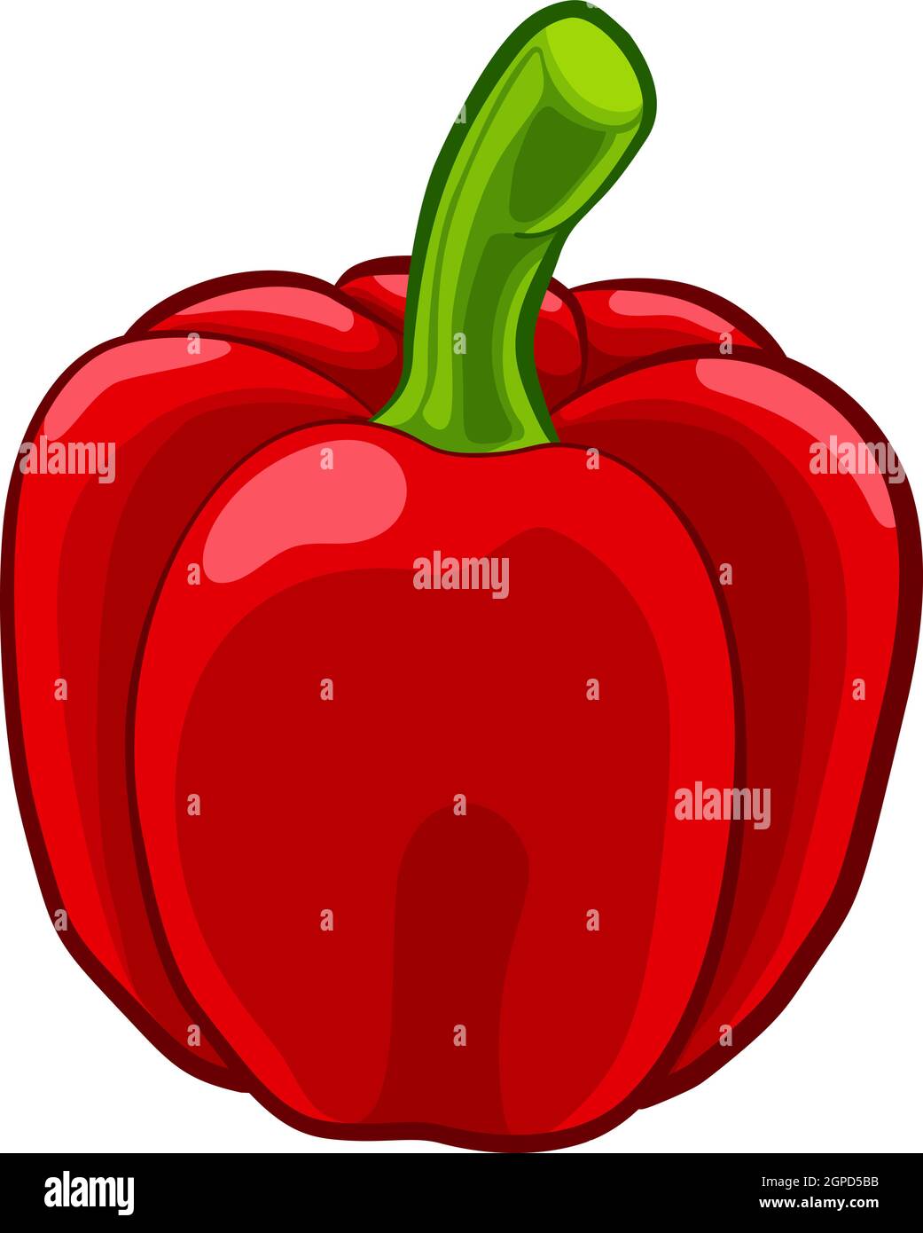 Salad red bell peppers Stock Vector Images - Alamy
