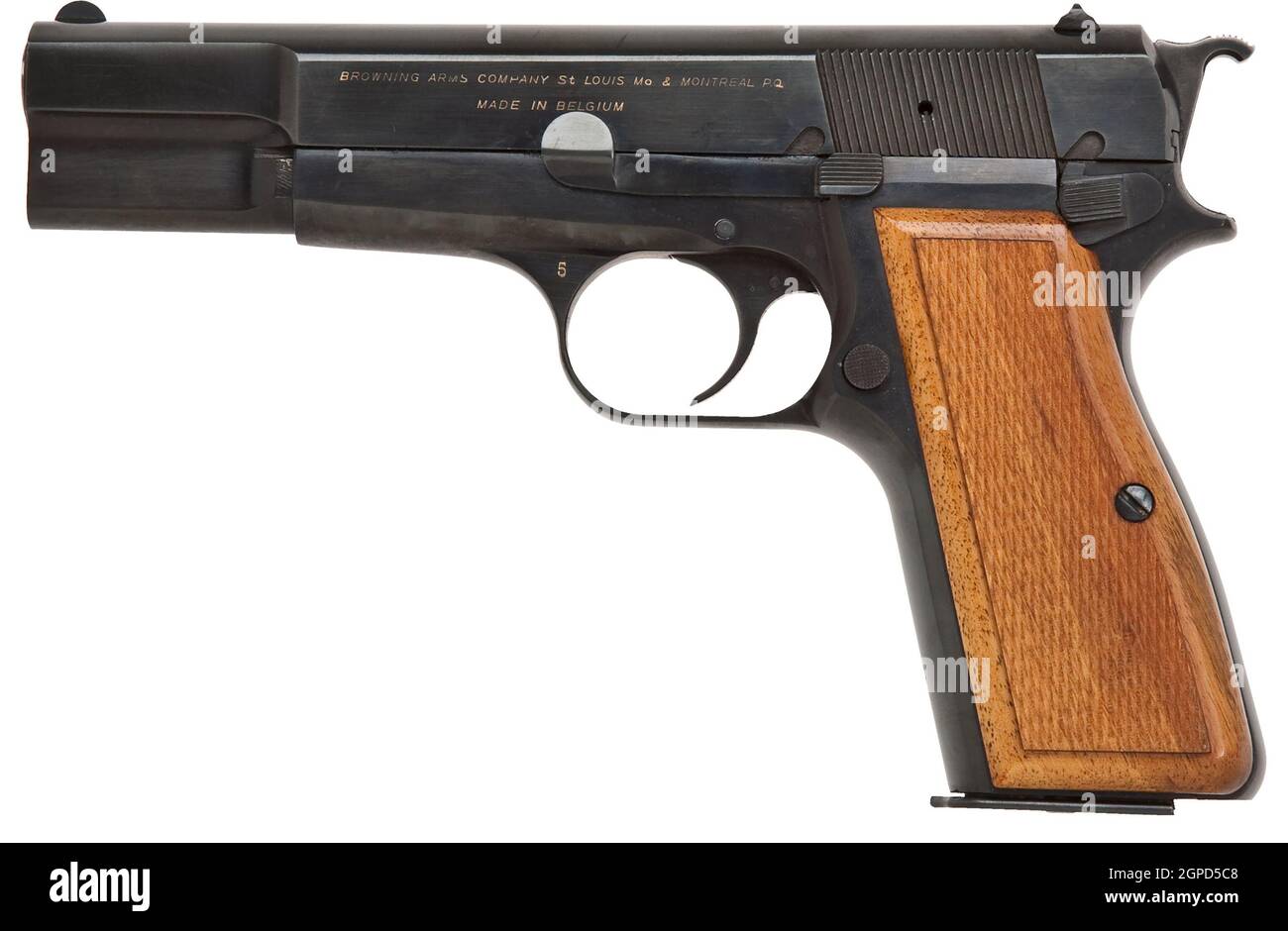 Browning hi power pistol Cut Out Stock Images & Pictures - Alamy