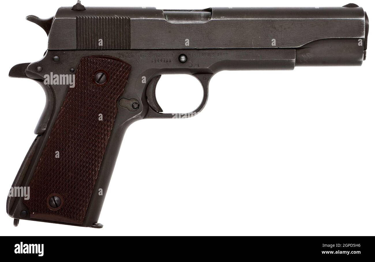 Remington Rand Model 1911 AI Semi-Automatic Pistol Stock Photo - Alamy