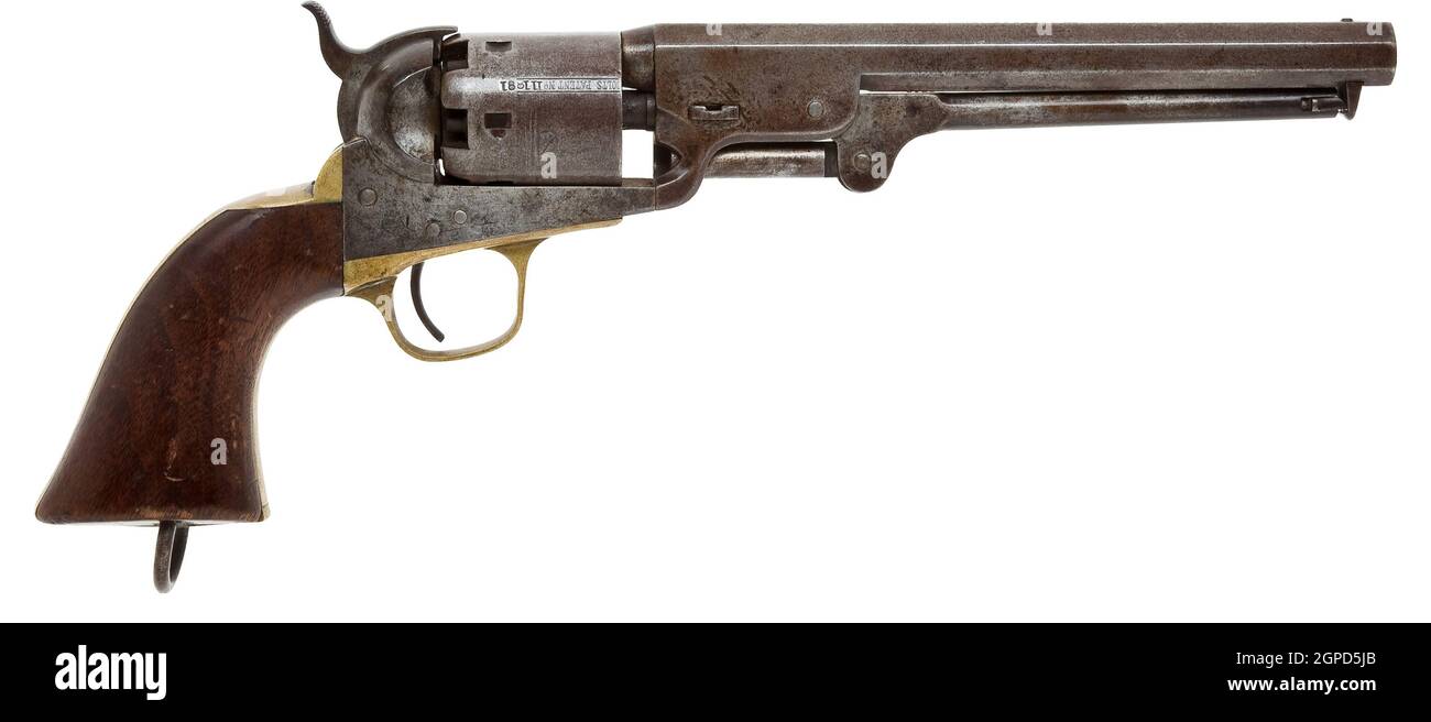 Colt 1851 Navy Percussion Revolver Stock Photo - Alamy