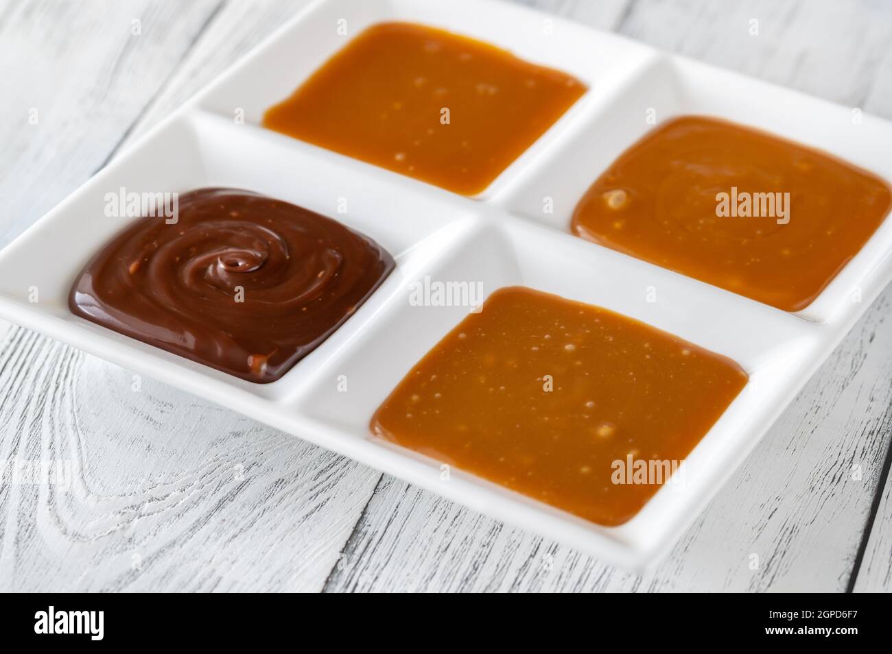 Assortment of caramel with differents kinds of caramel Stock Photo - Alamy
