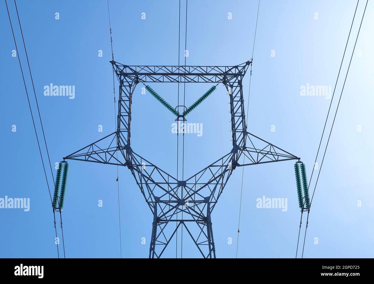 High voltage electrical power distribution turret Stock Photo - Alamy