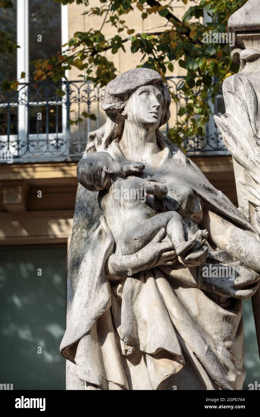 Statue of auguste comte hi-res stock photography and images - Alamy