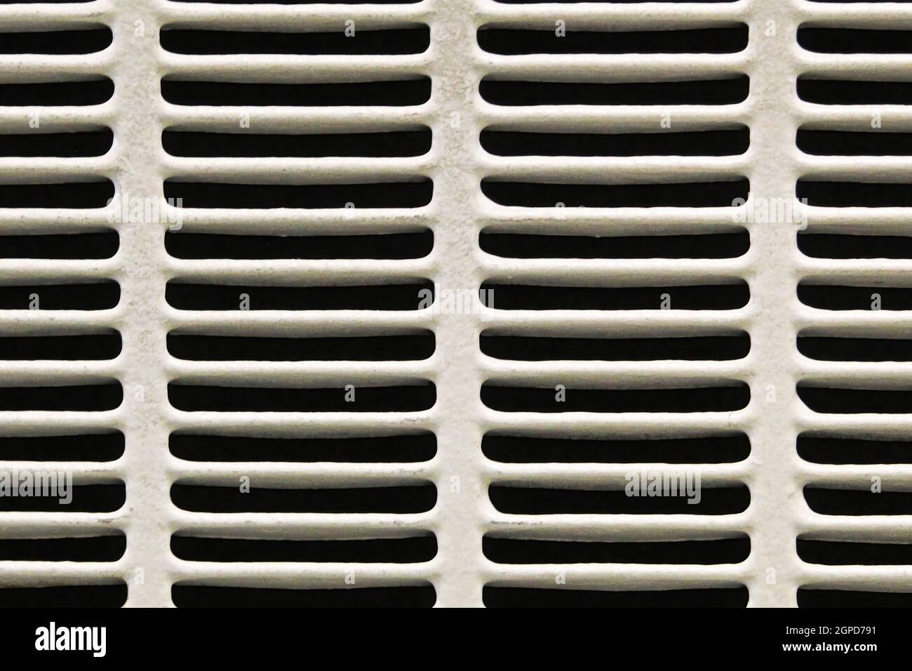 Macro view of a white air duct vents Stock Photo - Alamy