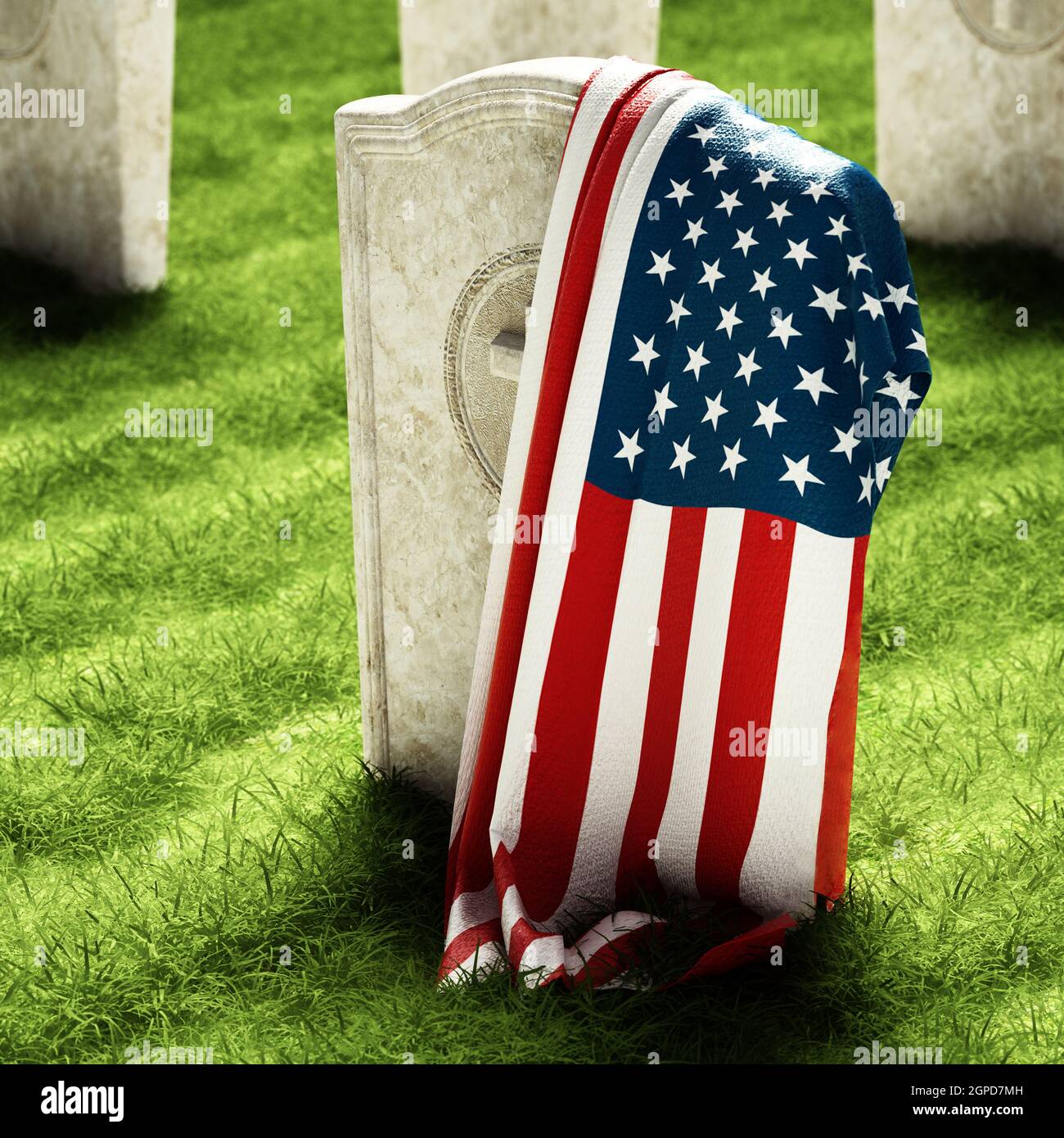 Burial veteran military flag hi-res stock photography and images - Alamy