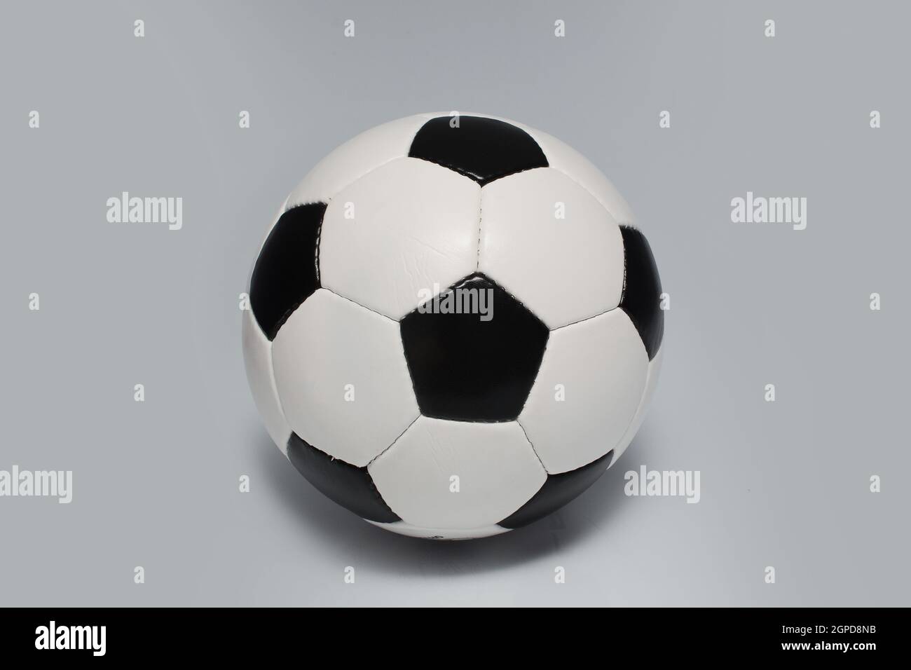 soccer ball on a gray background Stock Photo - Alamy