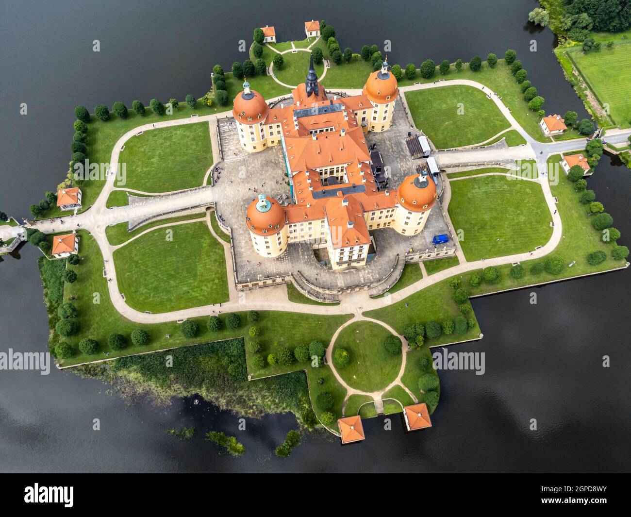 Moritzburg castle aerial hi-res stock photography and images - Alamy