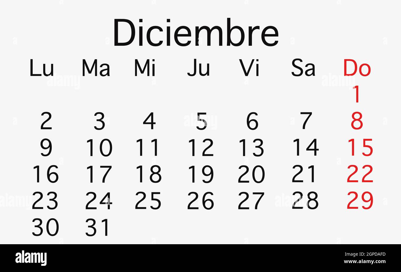 Horizontal calendar Cut Out Stock Images & Pictures - Alamy