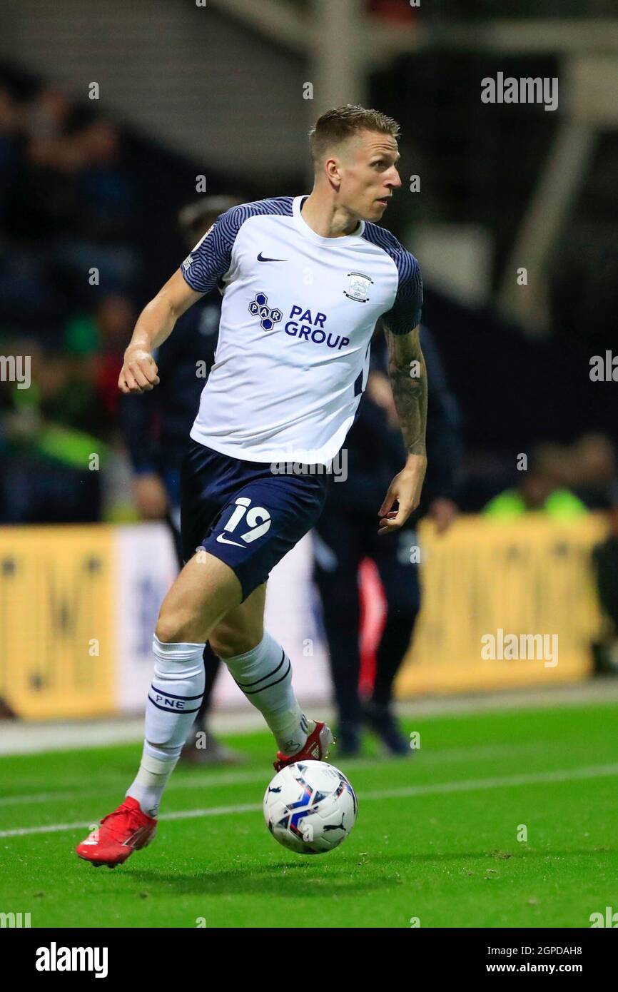 Emil Riis Jakobsen #19 of Preston North End Stock Photo - Alamy