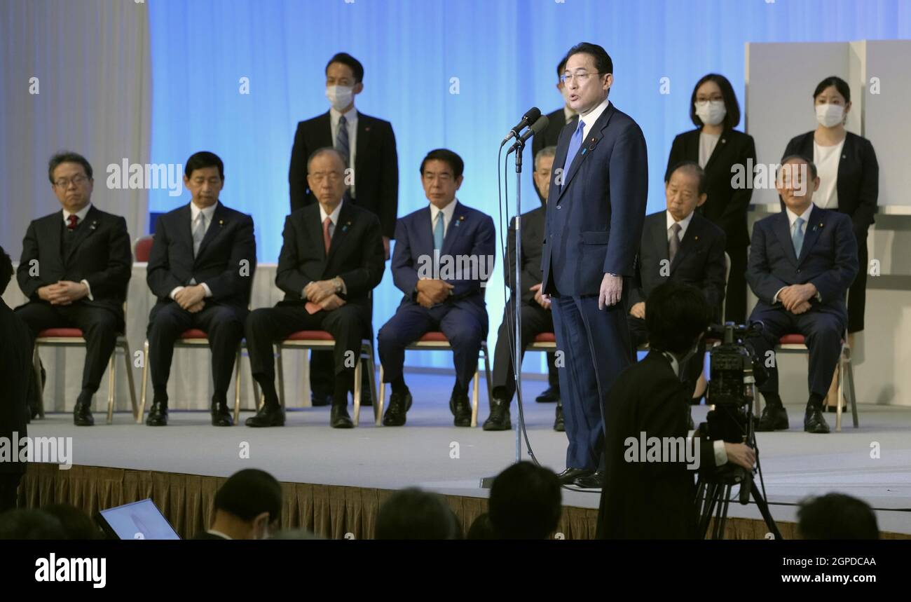 Tokyo, Japan. Sept. 29, 2021: Liberal Democratic Party President-elect ...