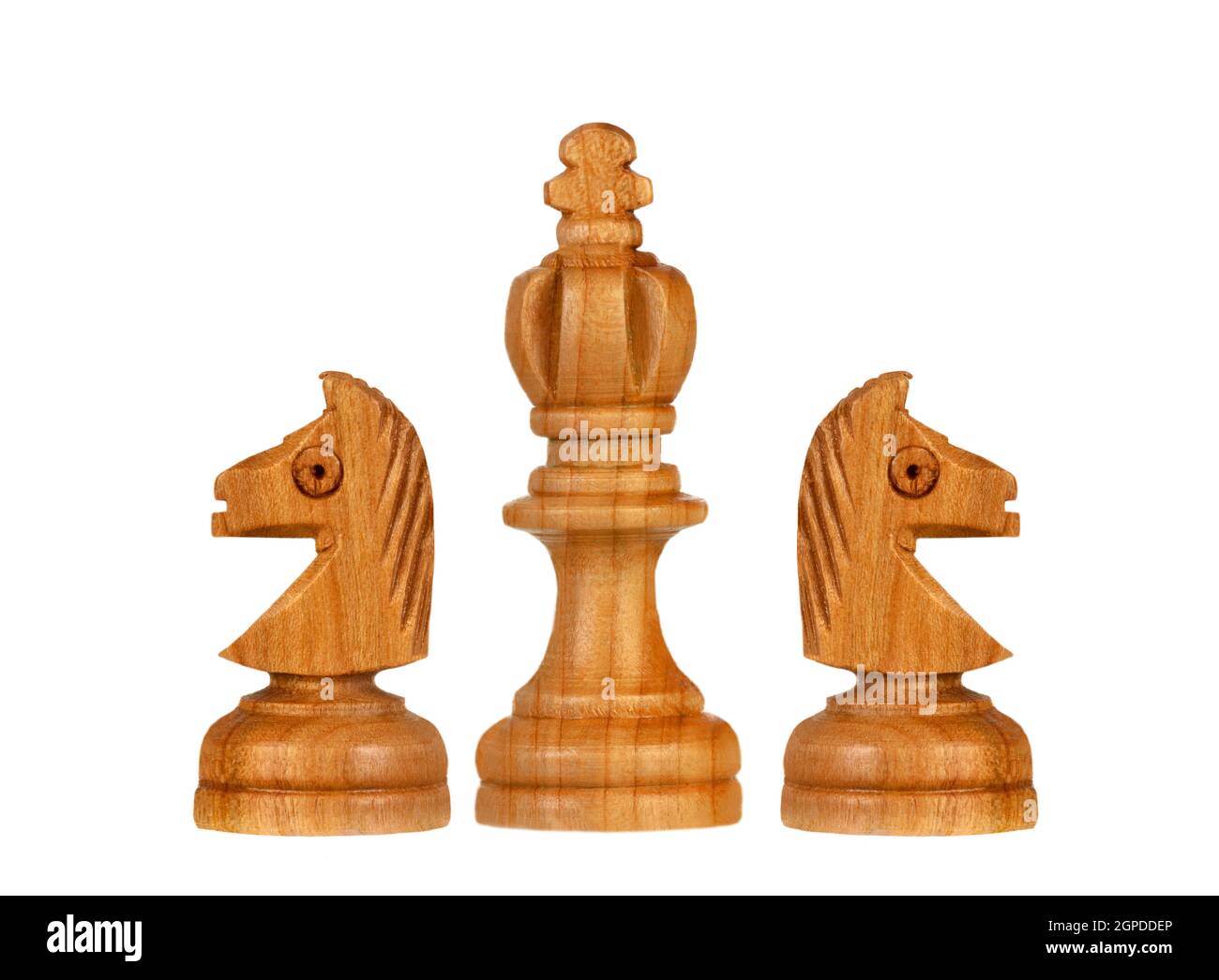Brown chess pieces isolated on a white background Stock Photo - Alamy