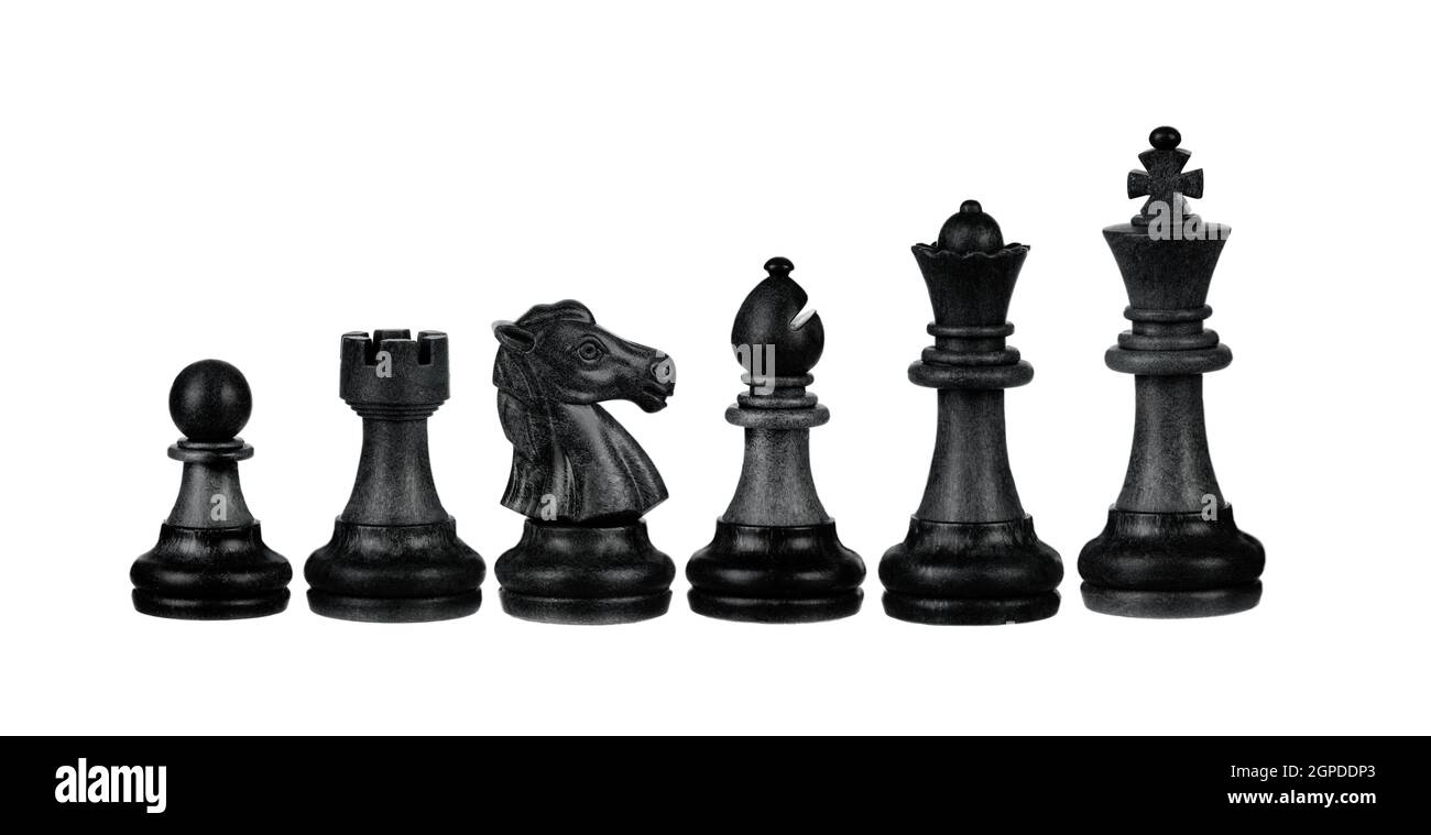 Chess figures isolated on a white background Stock Photo - Alamy