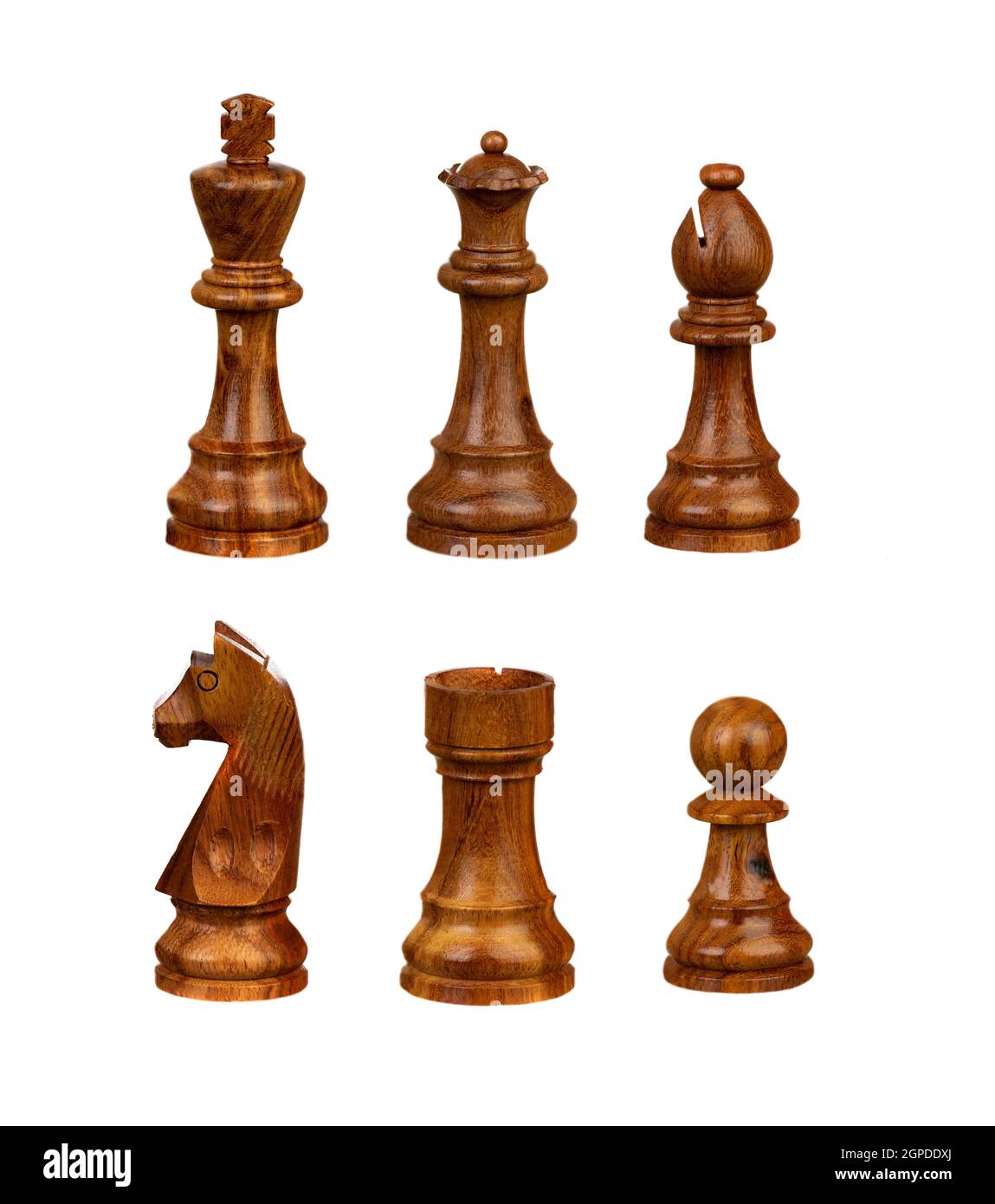 Brown pieces of a chess isolated on a white background Stock Photo - Alamy