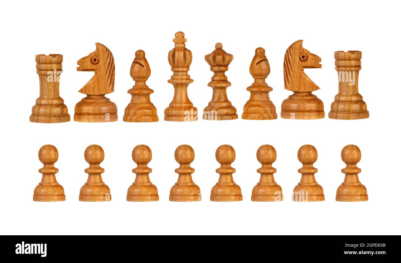 Chess figures on a chessboard Cut Out Stock Images & Pictures - Alamy