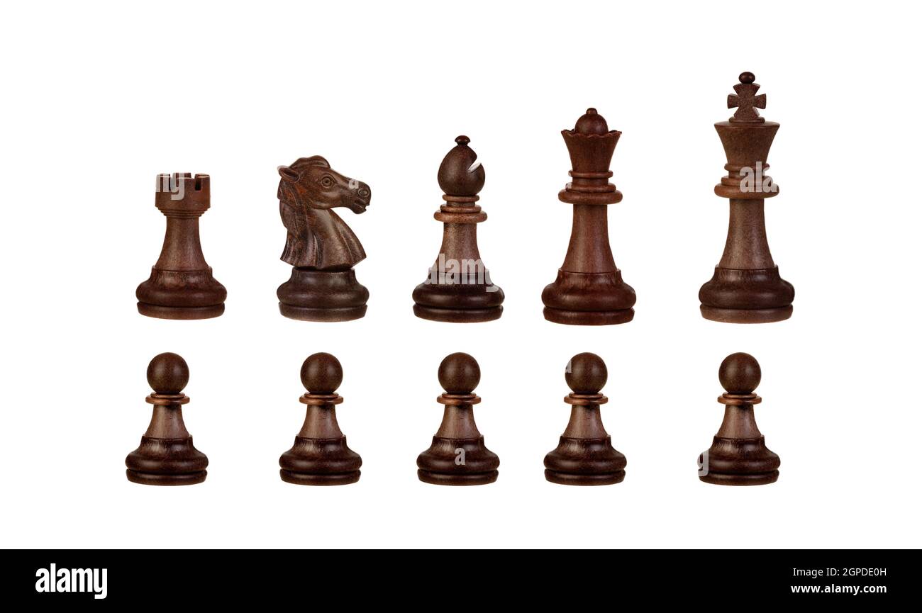 Chess figures isolated on a white background Stock Photo - Alamy
