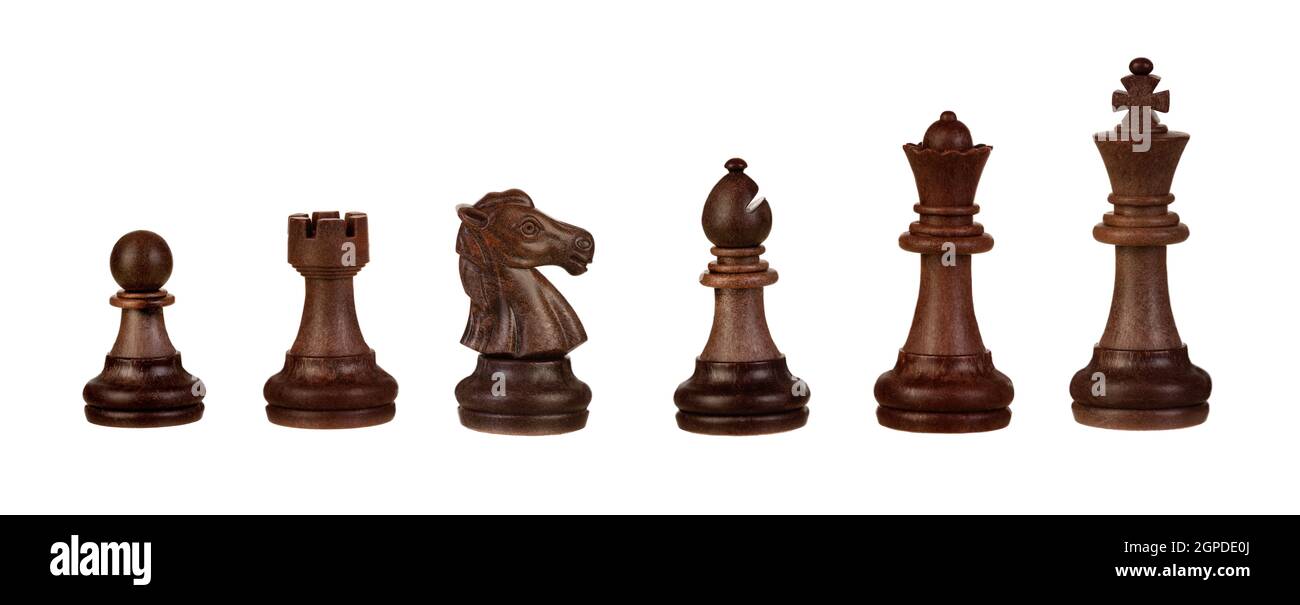 Chess figures isolated on a white background Stock Photo - Alamy