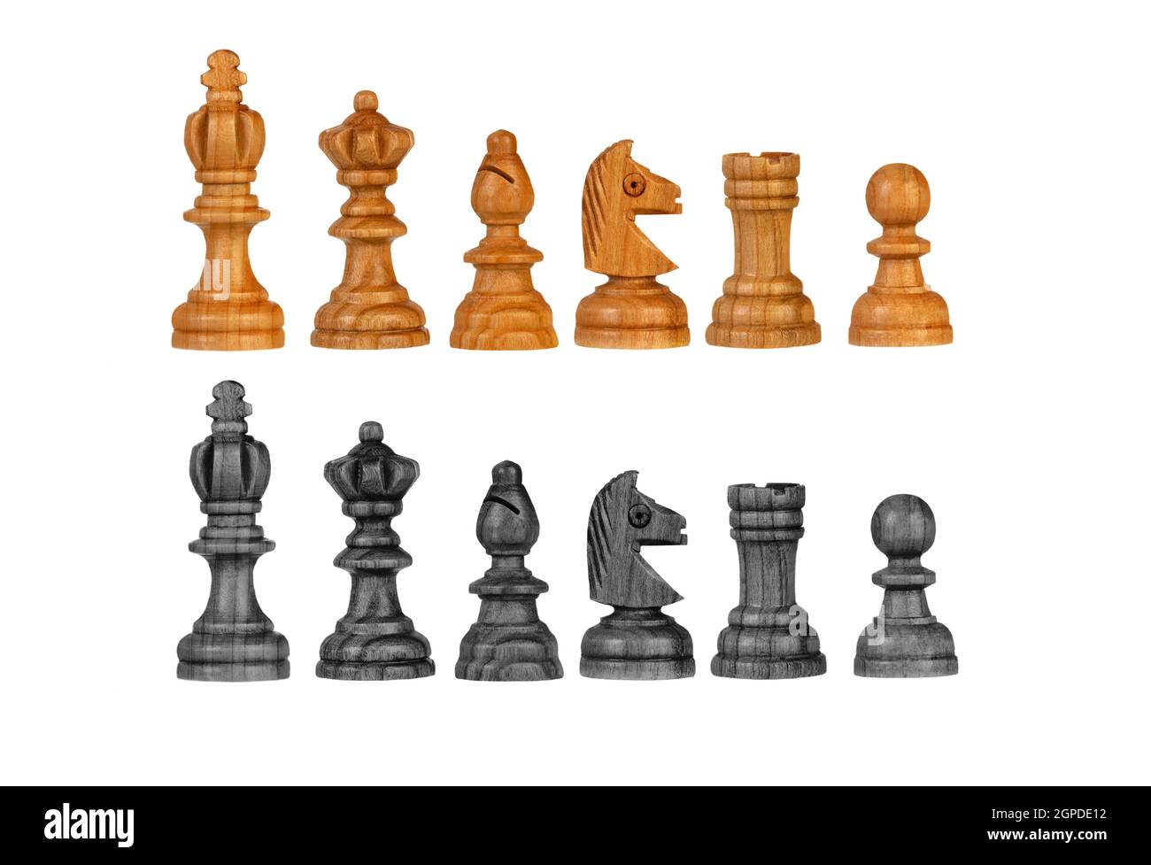 Chess figures isolated on a white background Stock Photo - Alamy