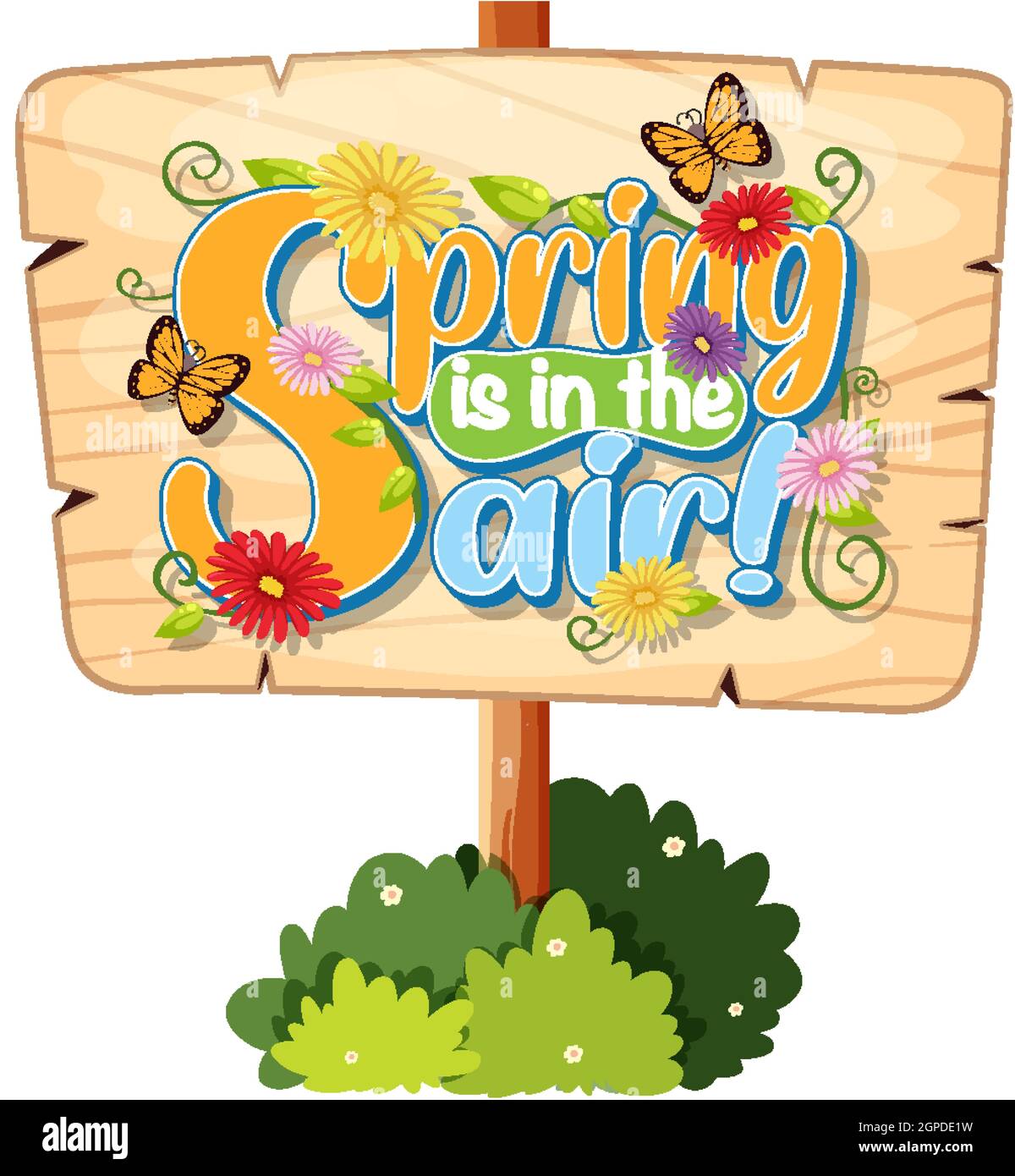 Floral spring banner template illustration Stock Vector Image & Art - Alamy