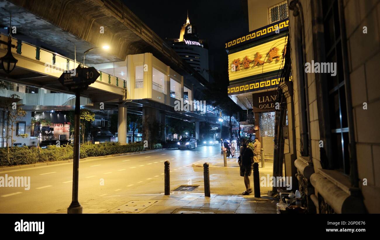 BTS Asoke Station Sukhumvit Road between Soi Nana and Soi Asoke on ...
