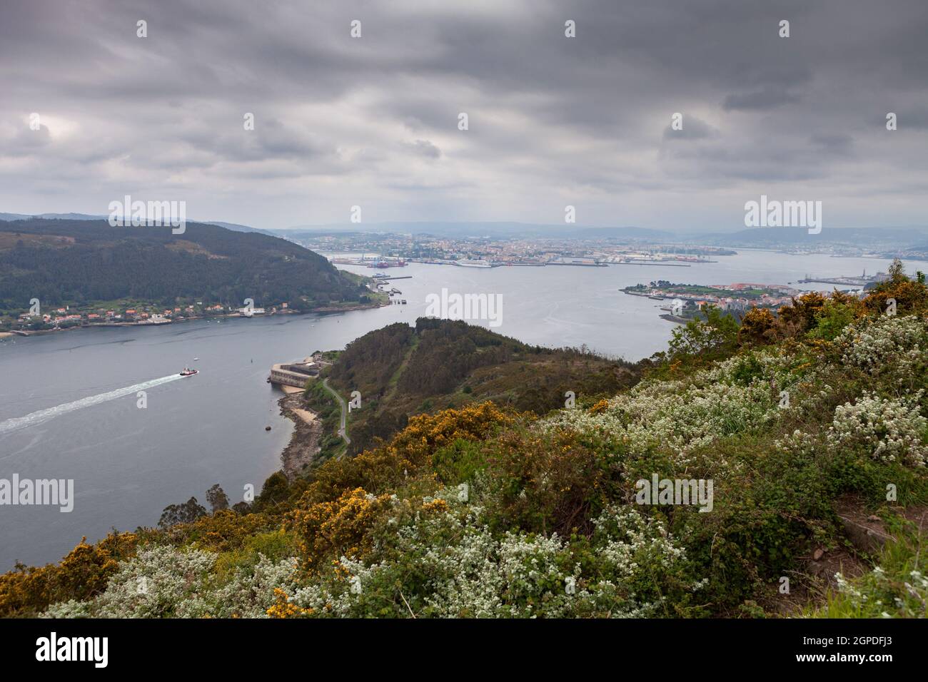 Aerial view ferrol city galicia hi-res stock photography and images - Alamy