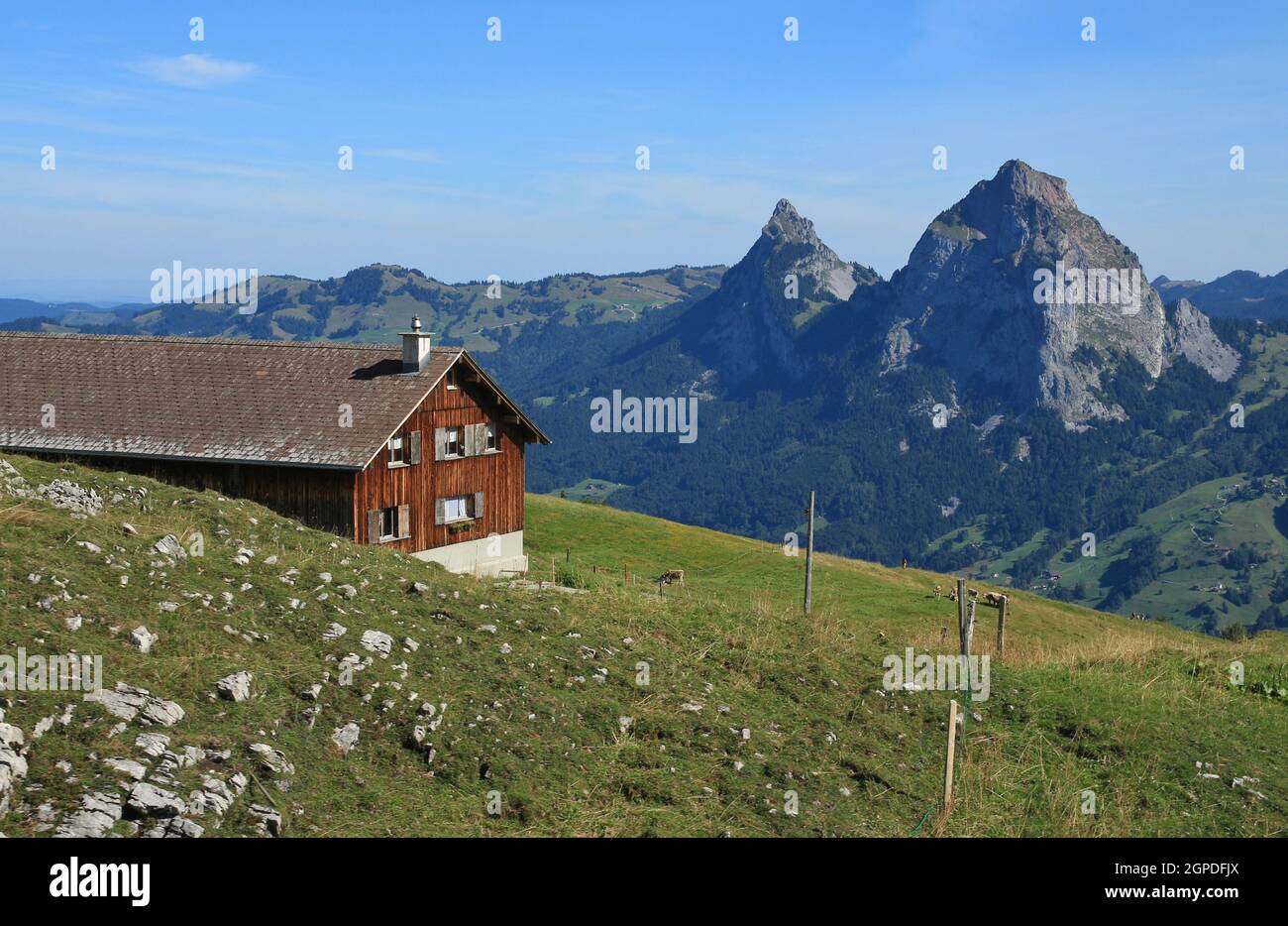 Alps of central switzerland with mythen hi-res stock photography and ...