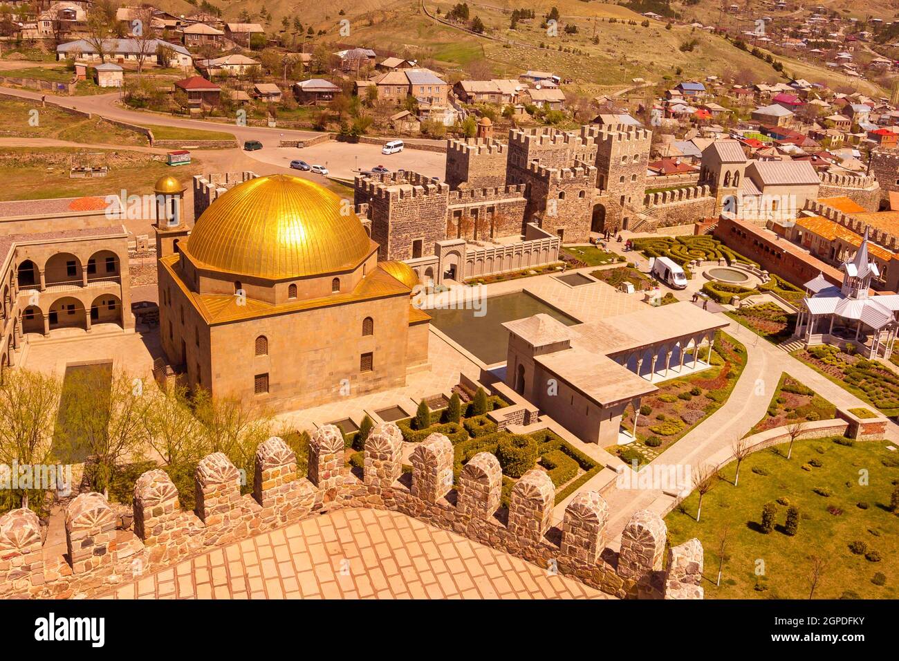 aerial view of the famous Rabat or Rabati in Akhaltsikhe, Georgia Stock ...
