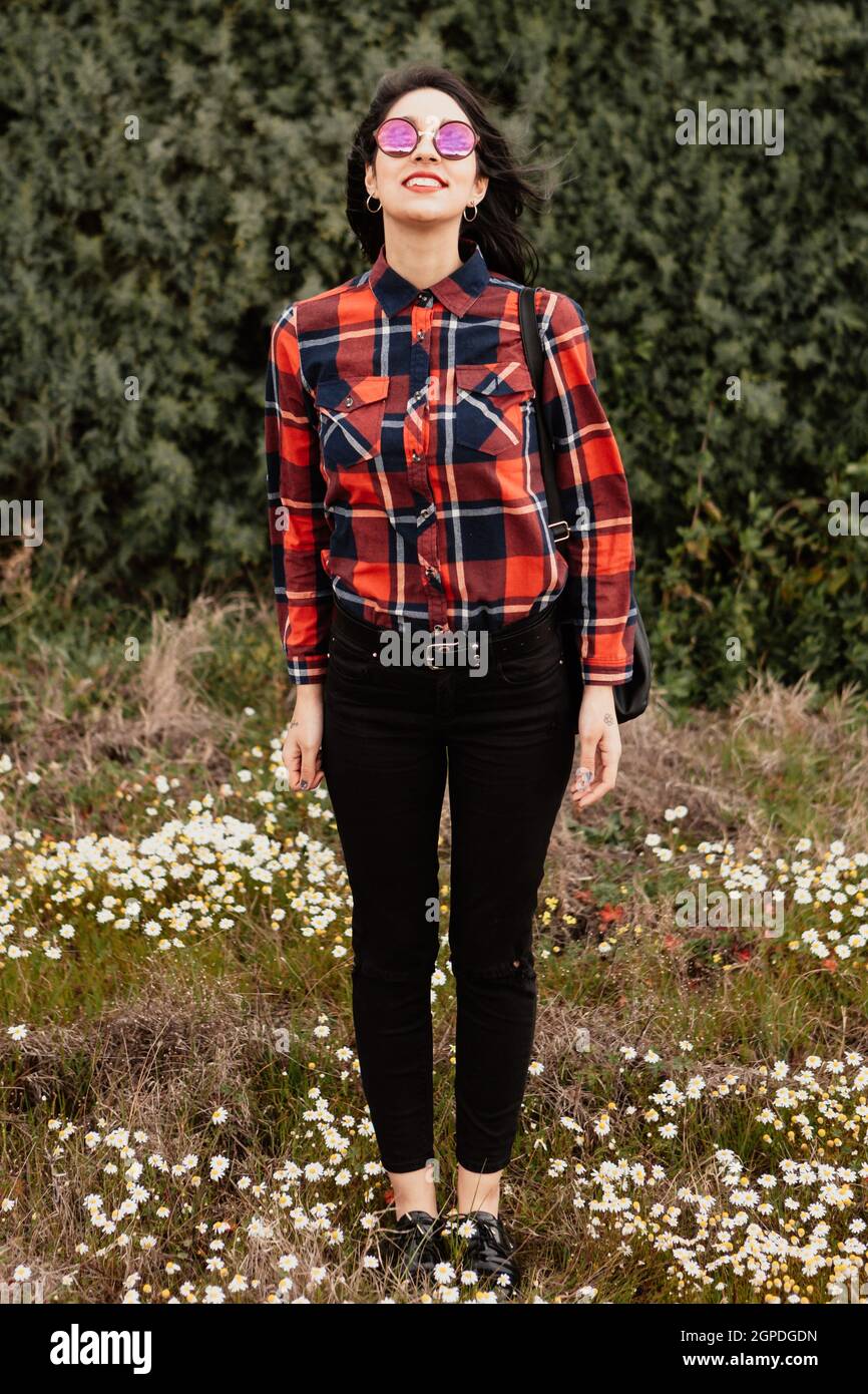 Red plaid shirt hi-res stock photography and images - Alamy