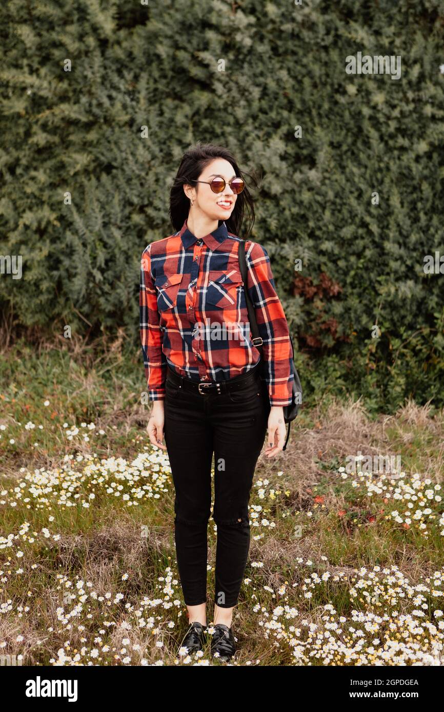 Red plaid jacket hi-res stock photography and images - Alamy