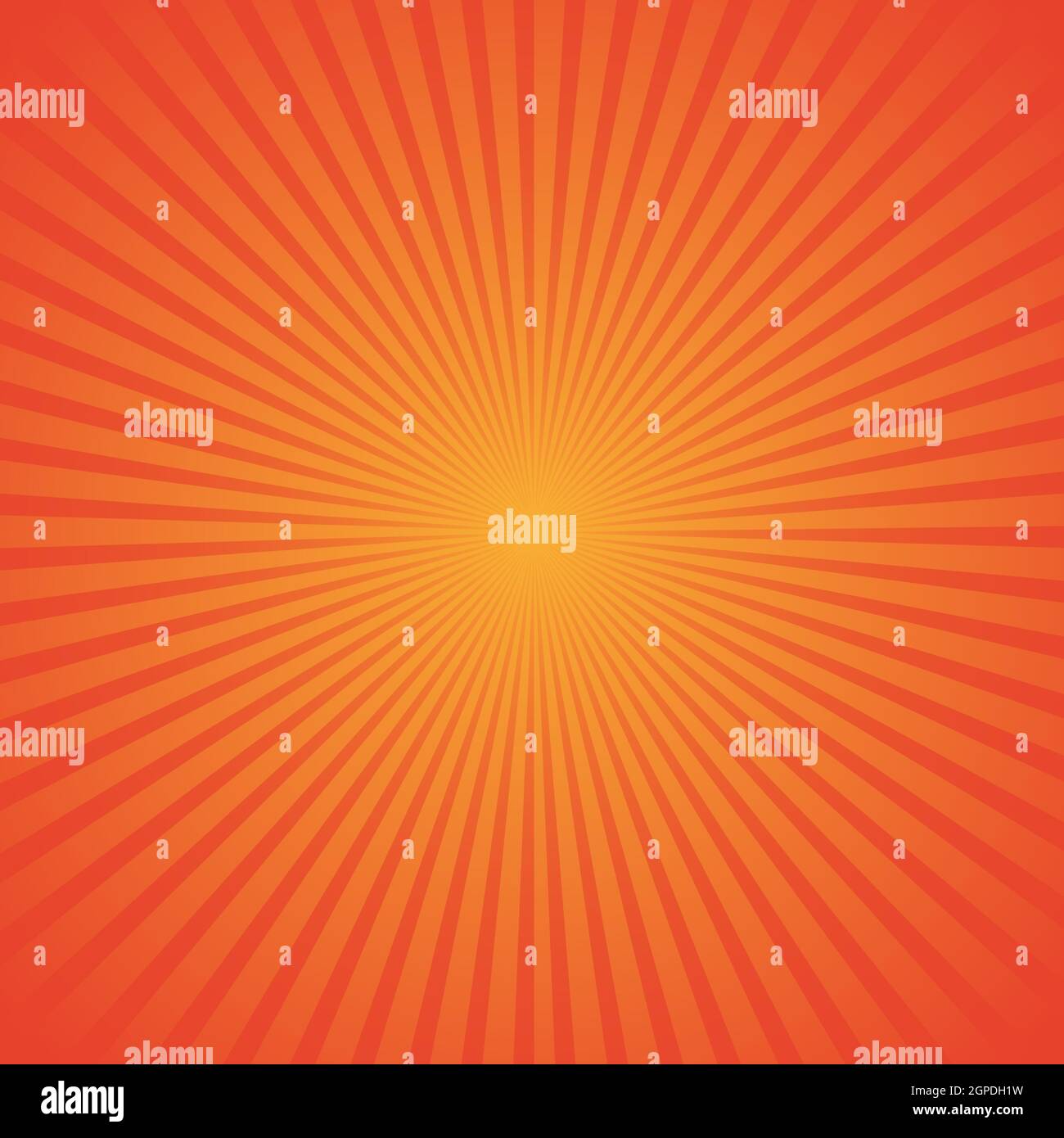Abstract image, orange rays of the sun on a red background - Vector ...