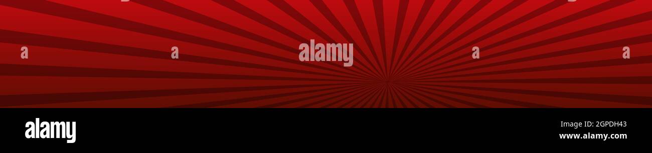 Abstract image, burgundy rays of the sun on a red background - Vector ...