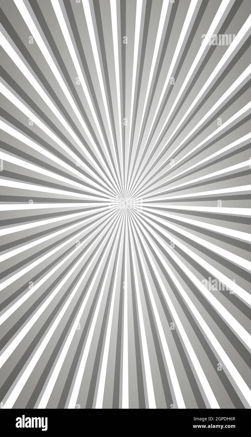 Abstract black and white sun rays - Vector illustration Stock Photo - Alamy