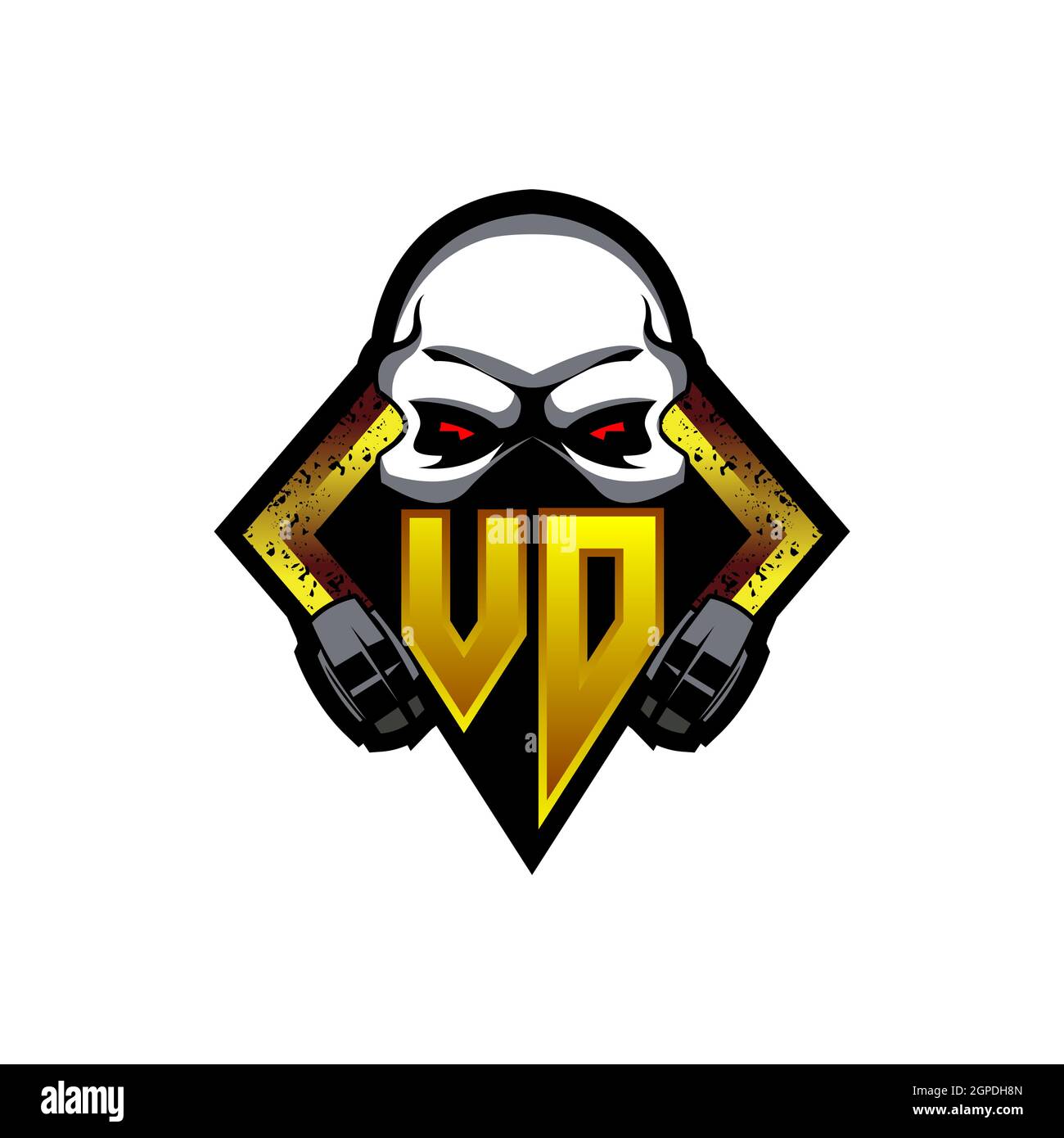 Yd logo design Stock Vector Images - Alamy