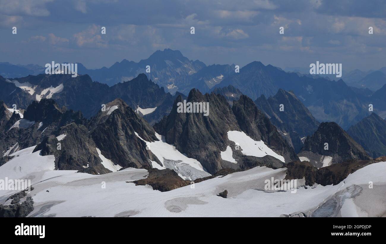 View from the top of the Titlis Stock Photo - Alamy