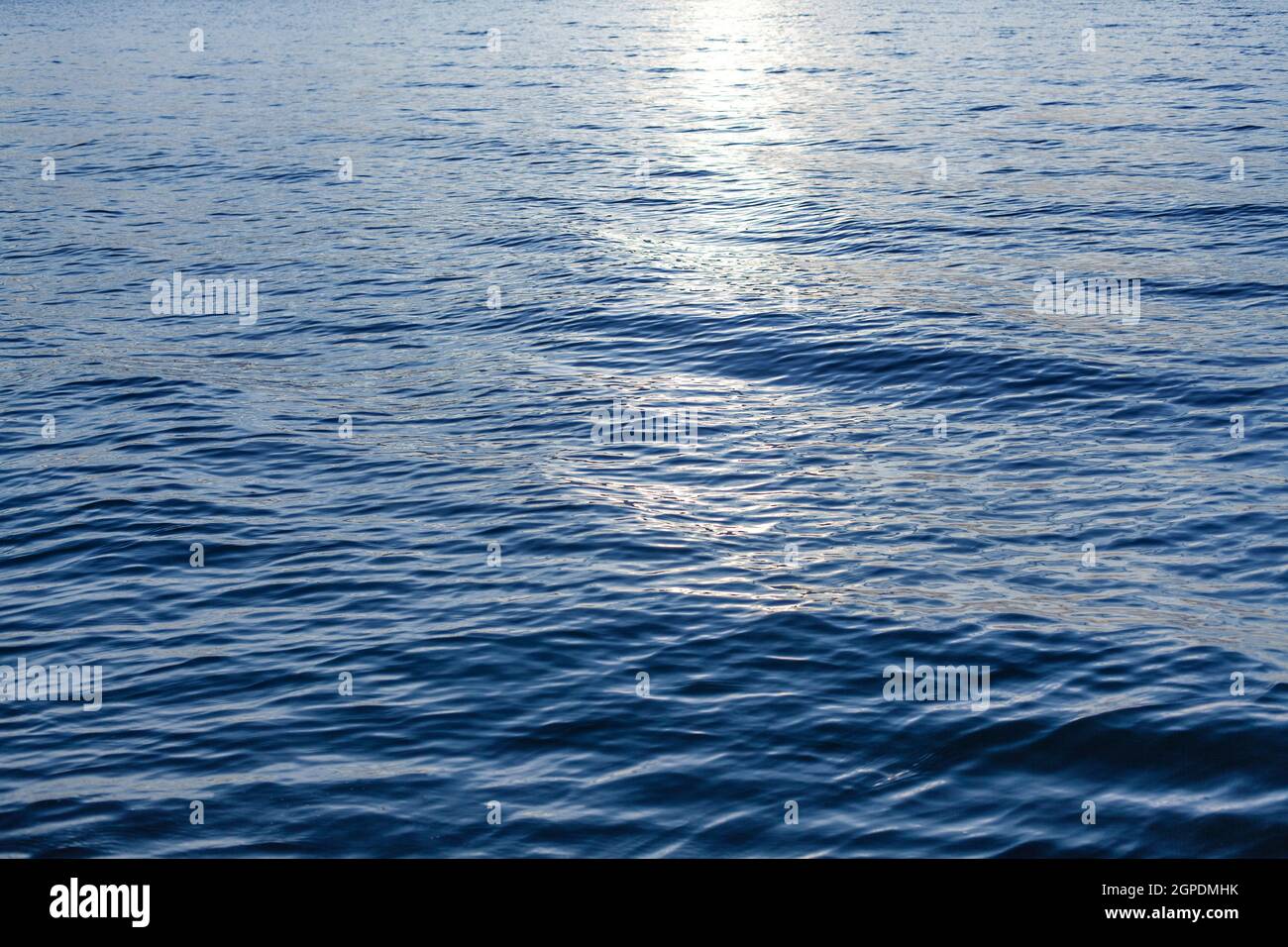 Blue sea waves surface, ripple water texture, beautiful quiet ocean ...