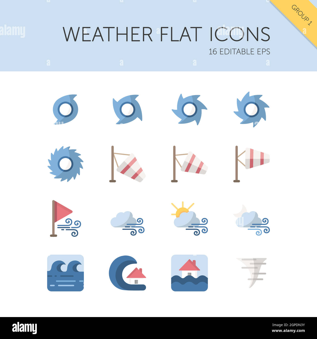 Weather and meteorology group. Wind, sea and natural disasters ...