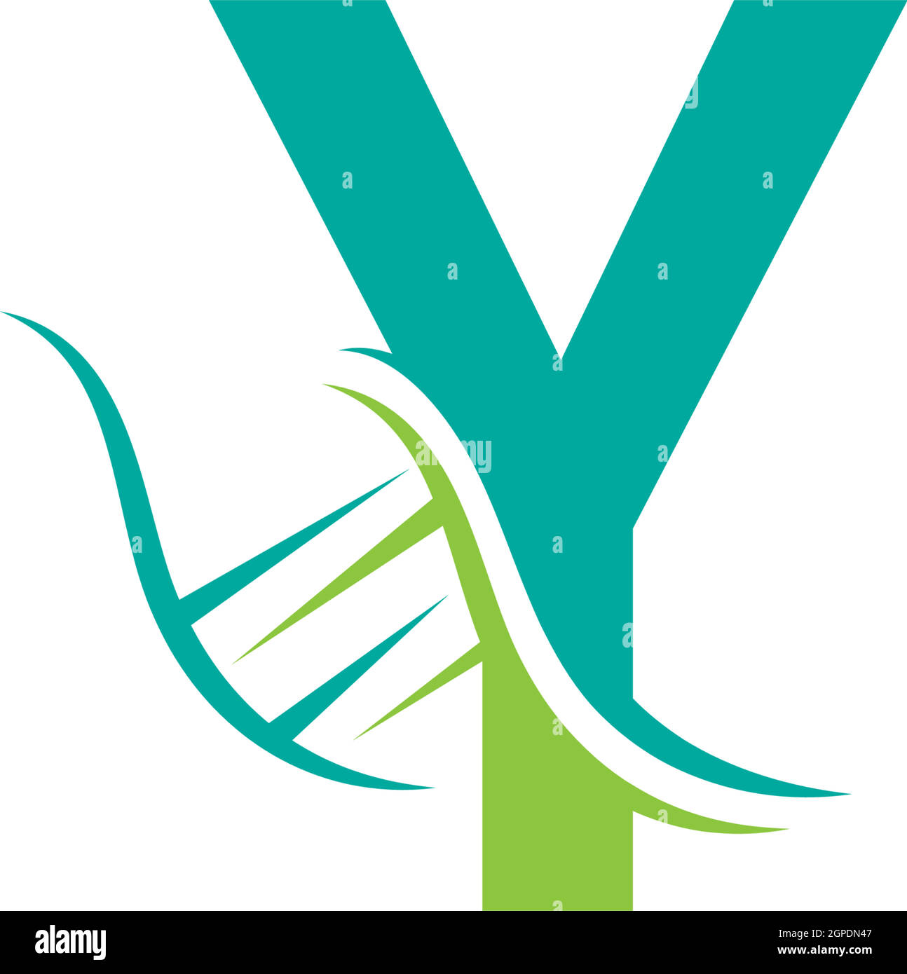 DNA icon logo with letter Y template design Stock Vector Image & Art ...
