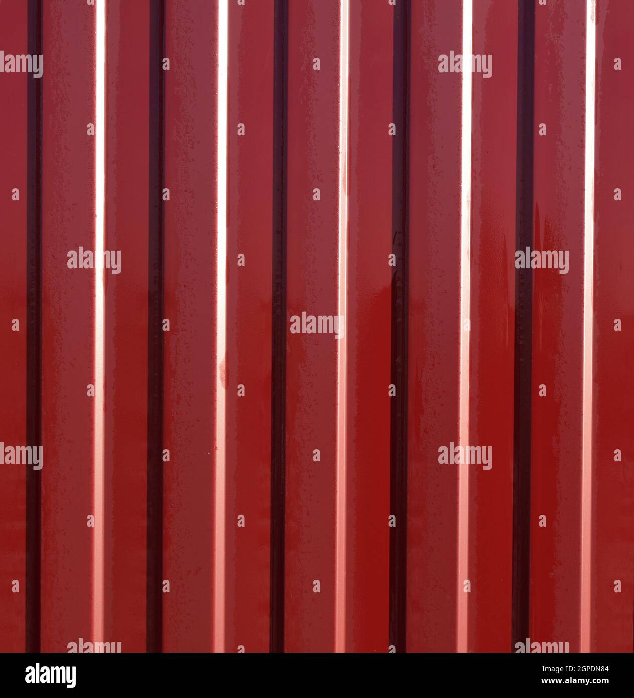 Diagonal pattern of metal profile. Fences from the galvanized iron ...