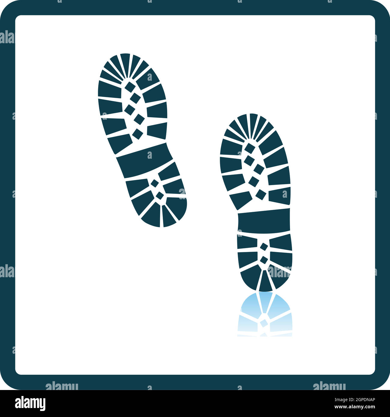 Boot Print Icon Stock Vector Image & Art - Alamy
