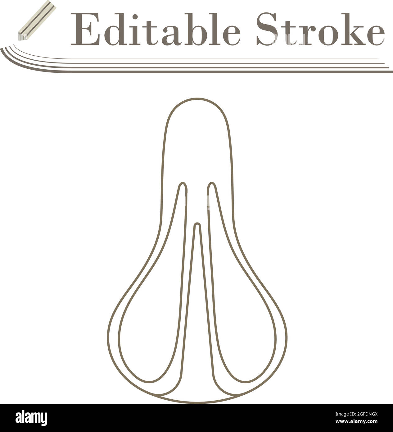 Bike Seat Icon Top View Stock Vector Image & Art - Alamy