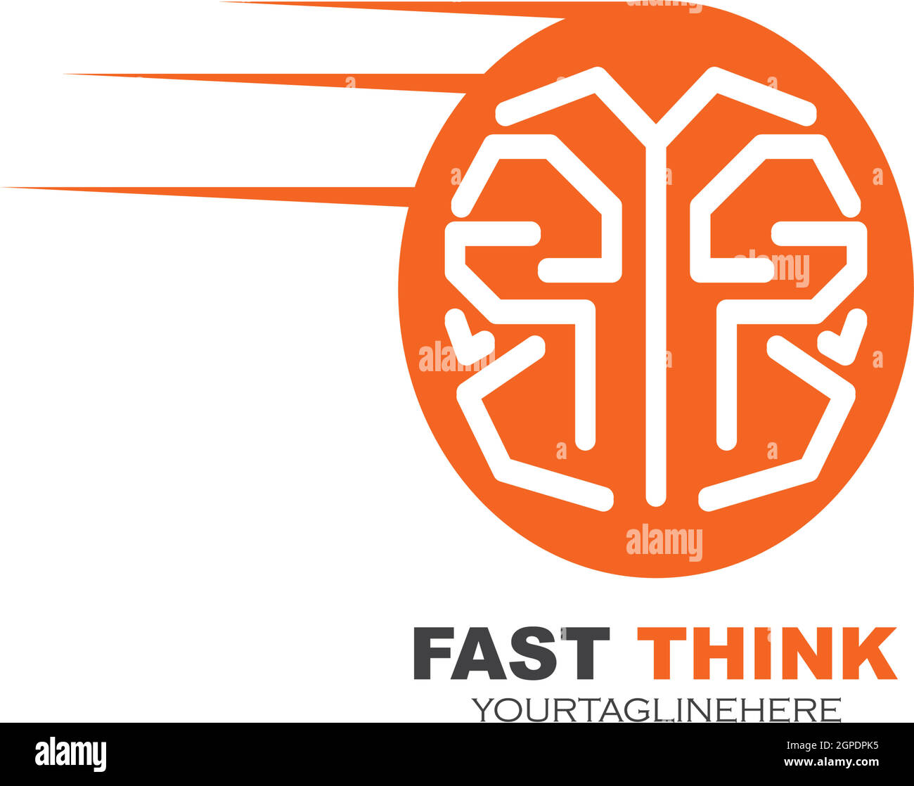 Fast think brain icon hi-res stock photography and images - Alamy