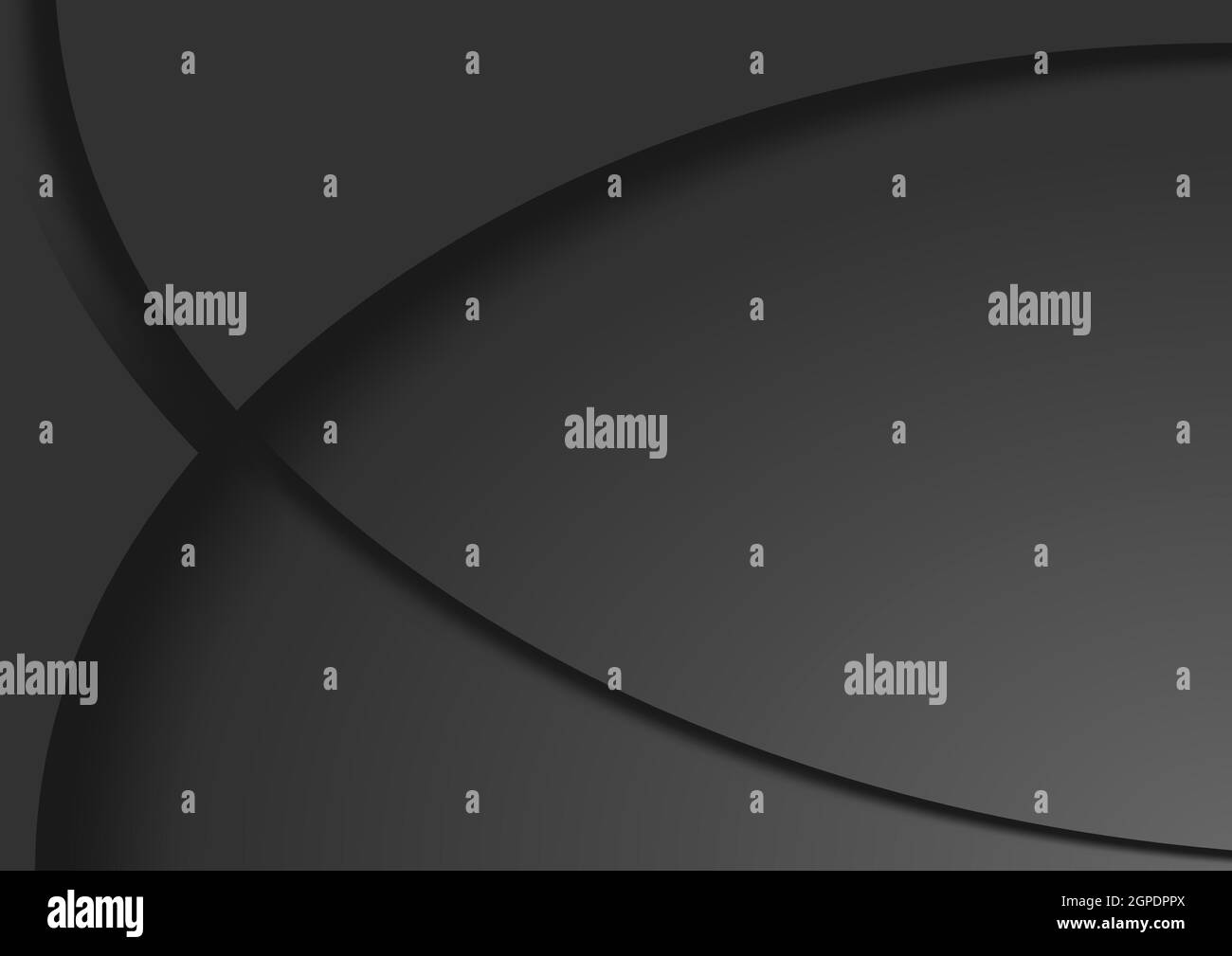 Dark Abstract Background with Curved Shapes Stock Vector Image & Art ...