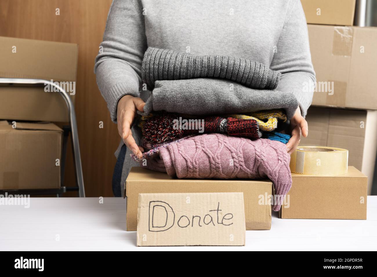 Wardrobe box clothes people hi-res stock photography and images - Alamy