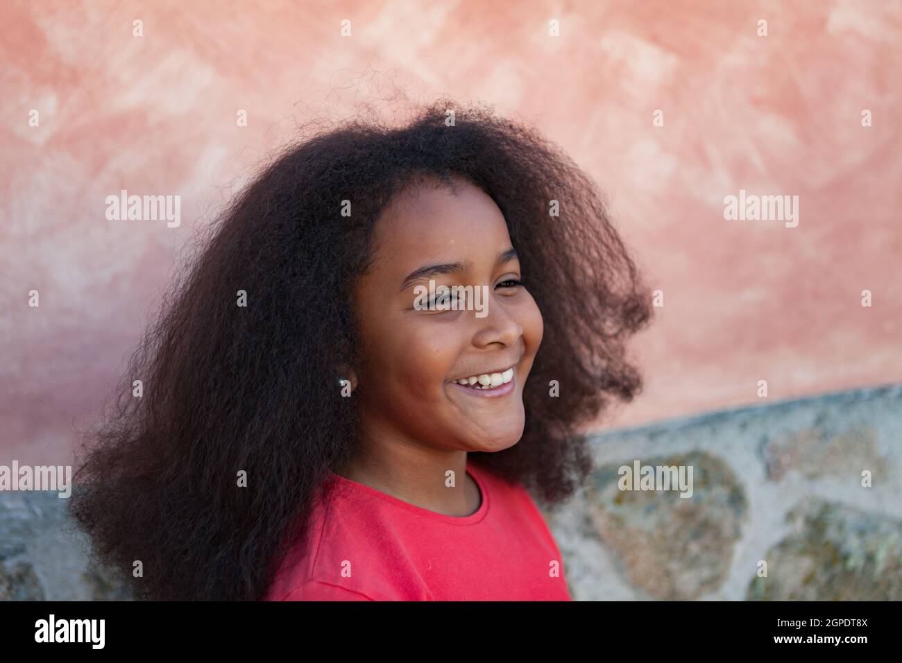 Long afro hi-res stock photography and images - Alamy