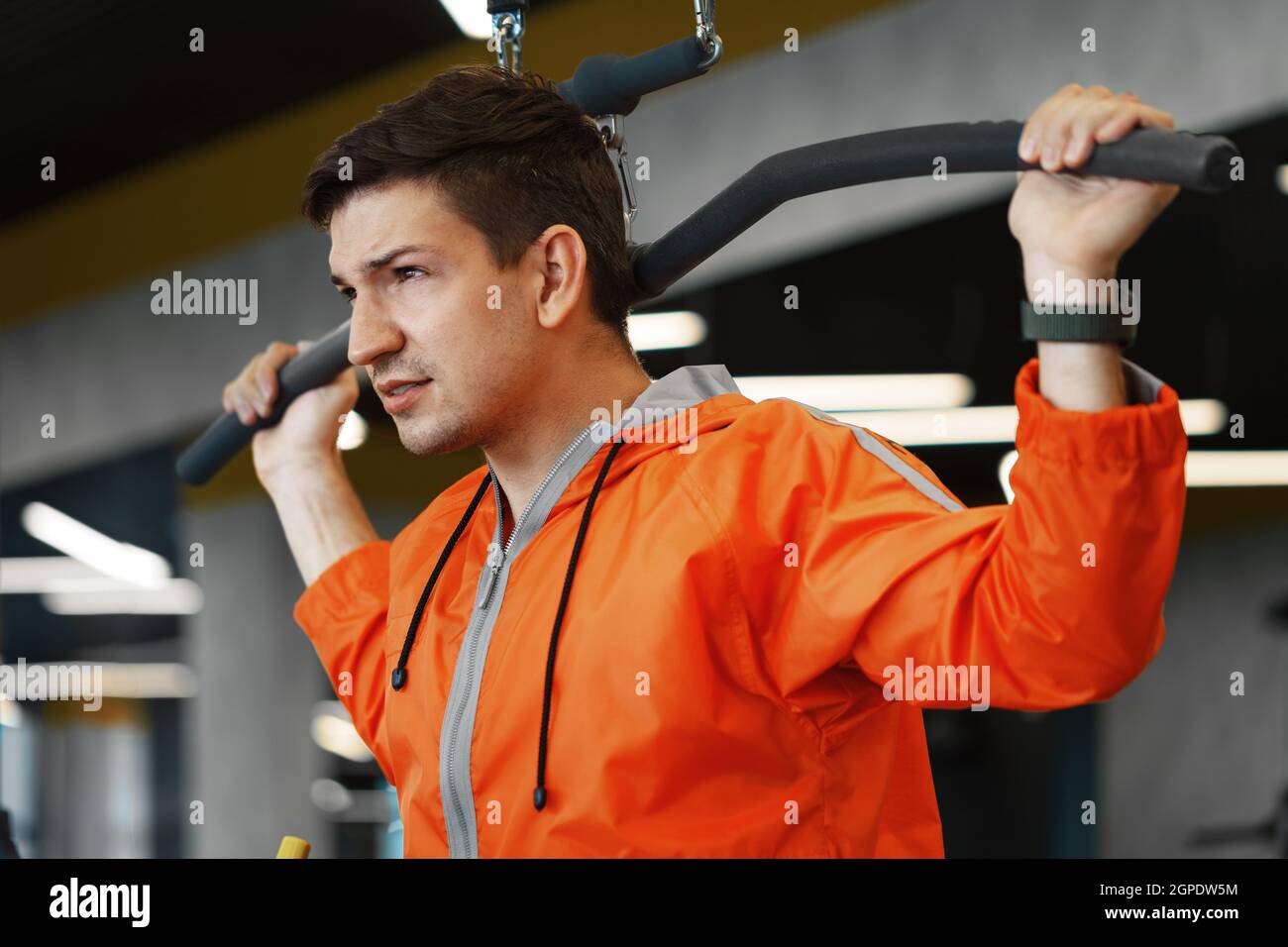 Male fitness model bodybuilder back hi-res stock photography and images ...