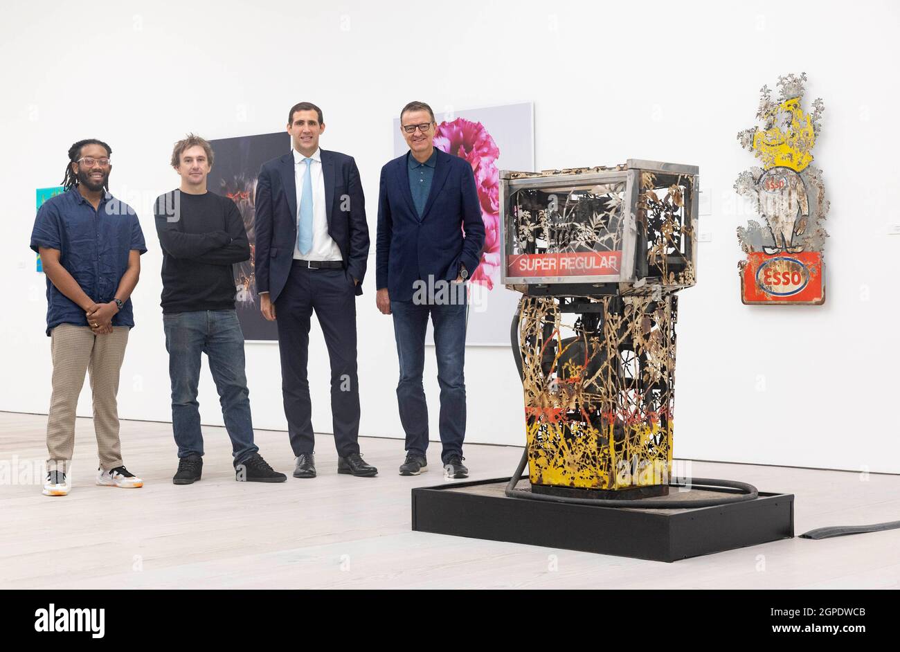 EDITORIAL USE ONLY (Left to right) Director of M&C Saatchi Saturday School Akil Benjamin ...