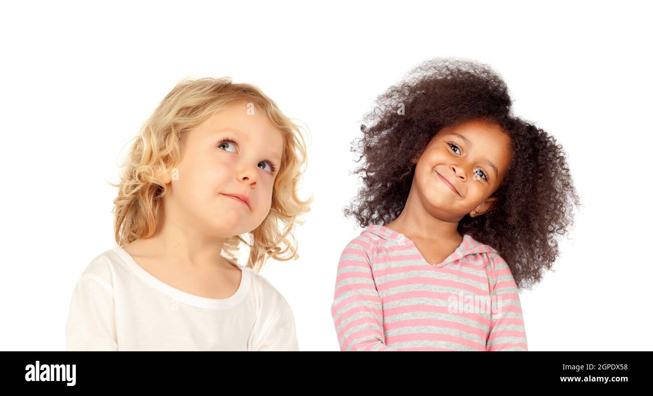 Children looking up hi-res stock photography and images - Alamy