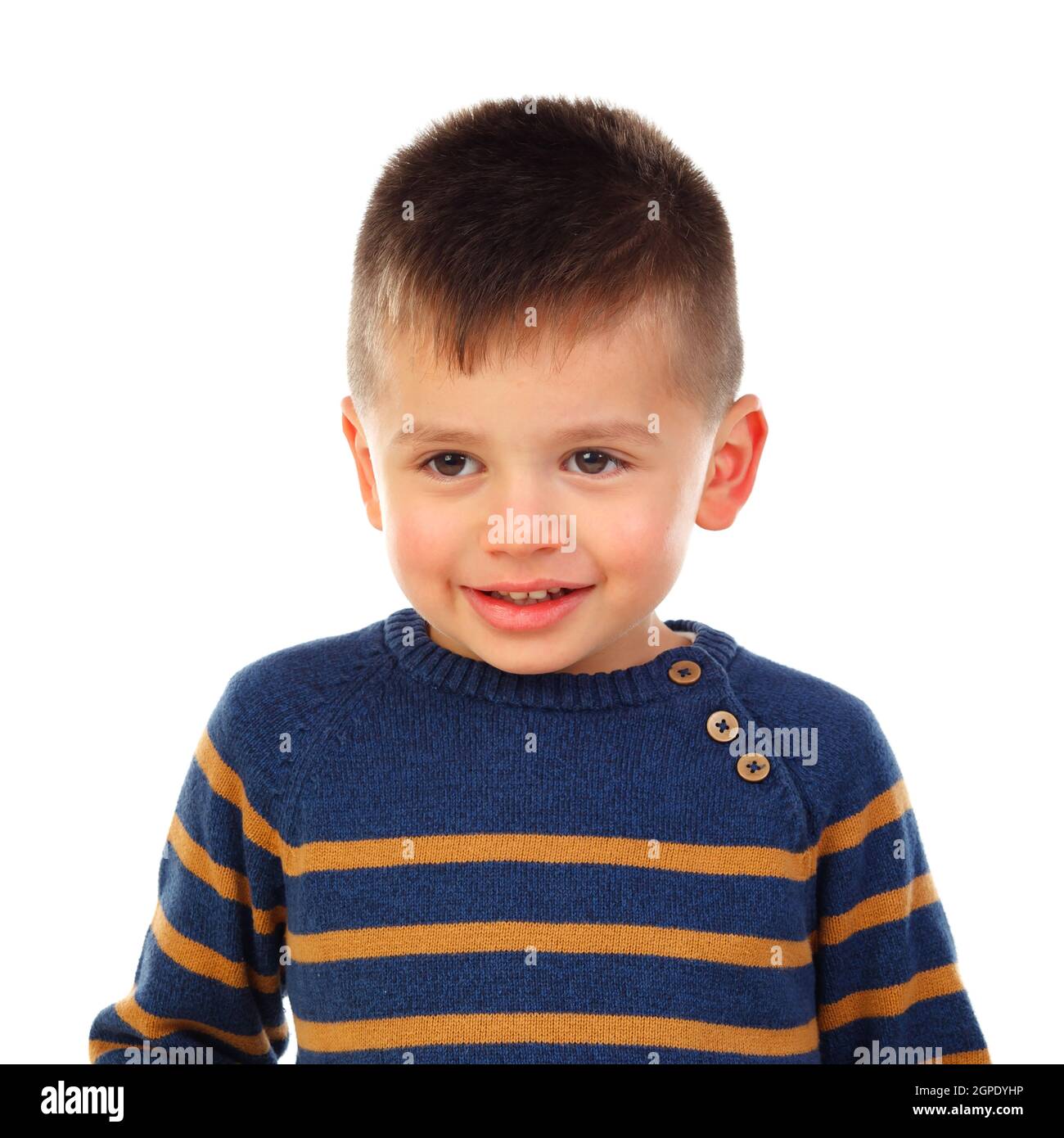 Funny small child isolated on a white background Stock Photo - Alamy