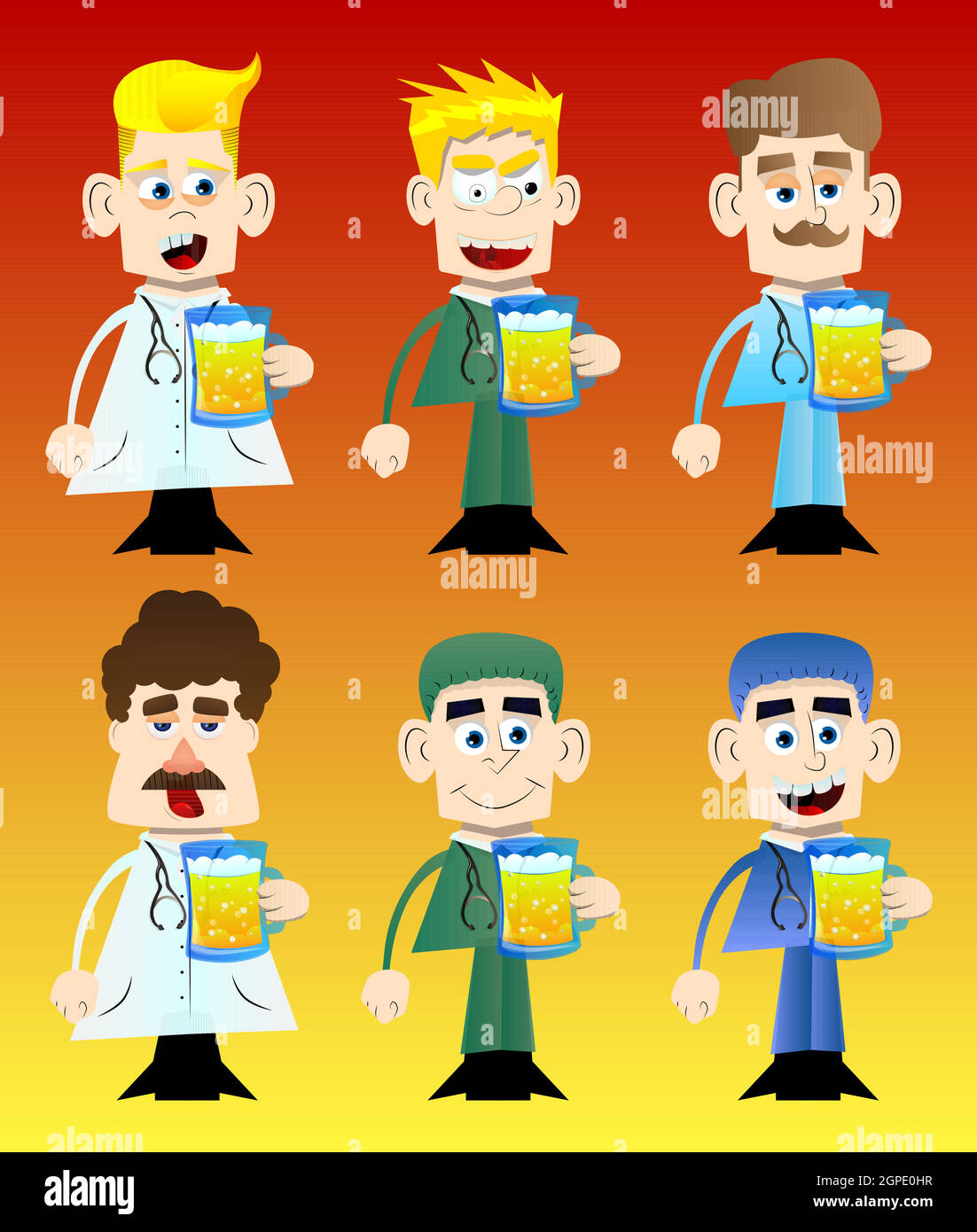 Cartoon hand beer hi-res stock photography and images - Alamy